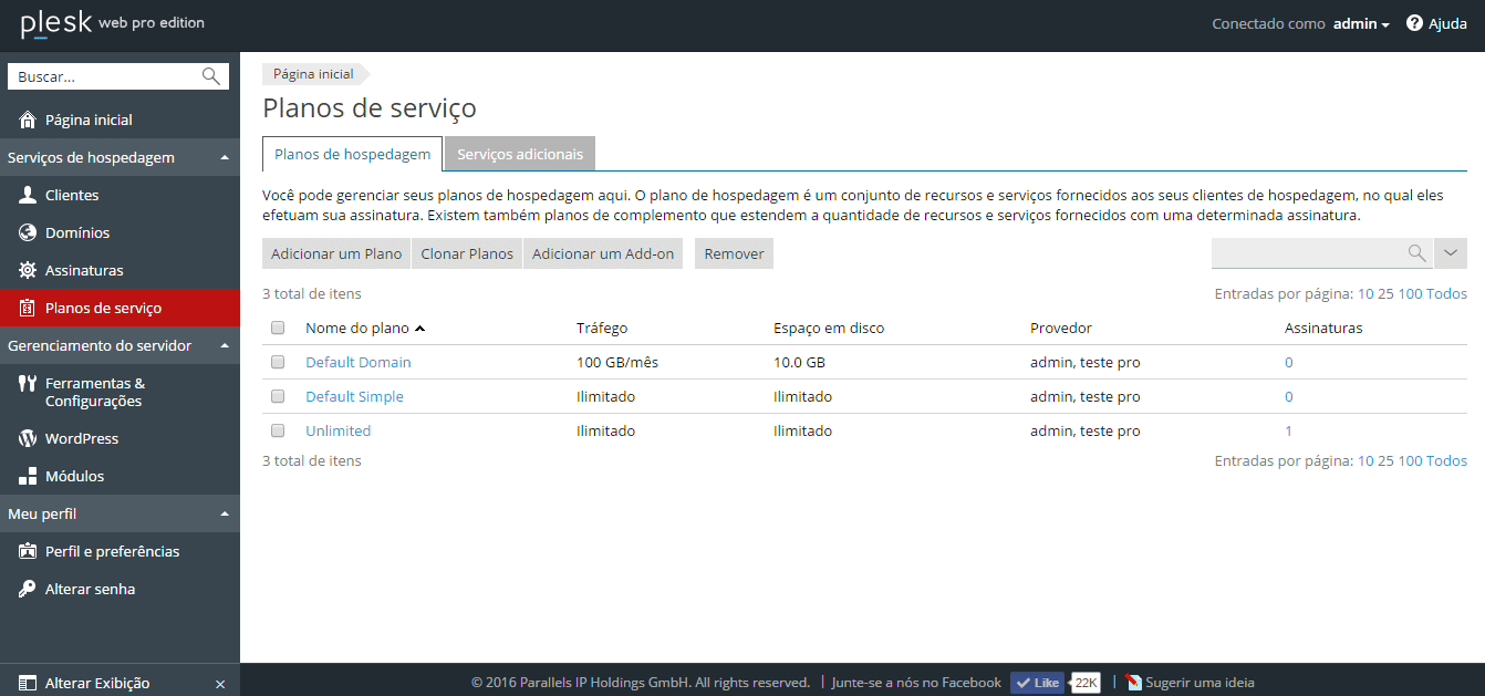 Vps Plesk Gerenciamento De Projetos Uol Host